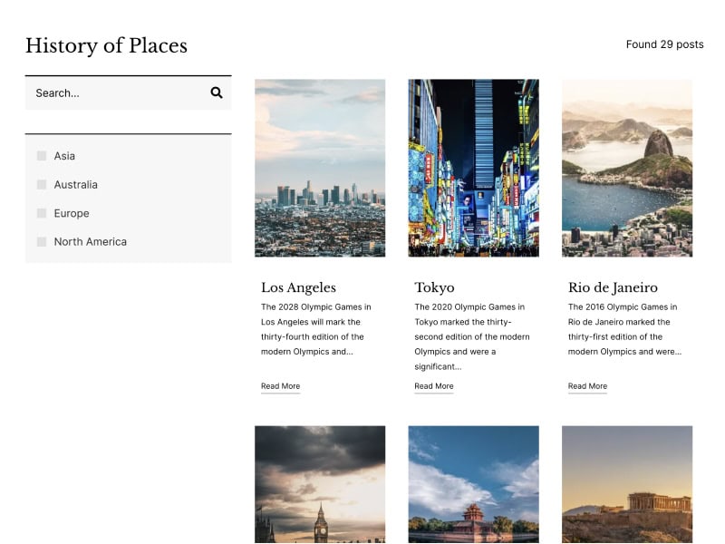 Post Blocks Listing - CREO Syndicate